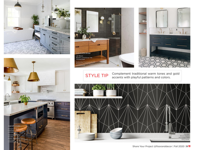 Inspiration Catalogs - Floor & Decor Fall Catalog 2020 - Page 8-9